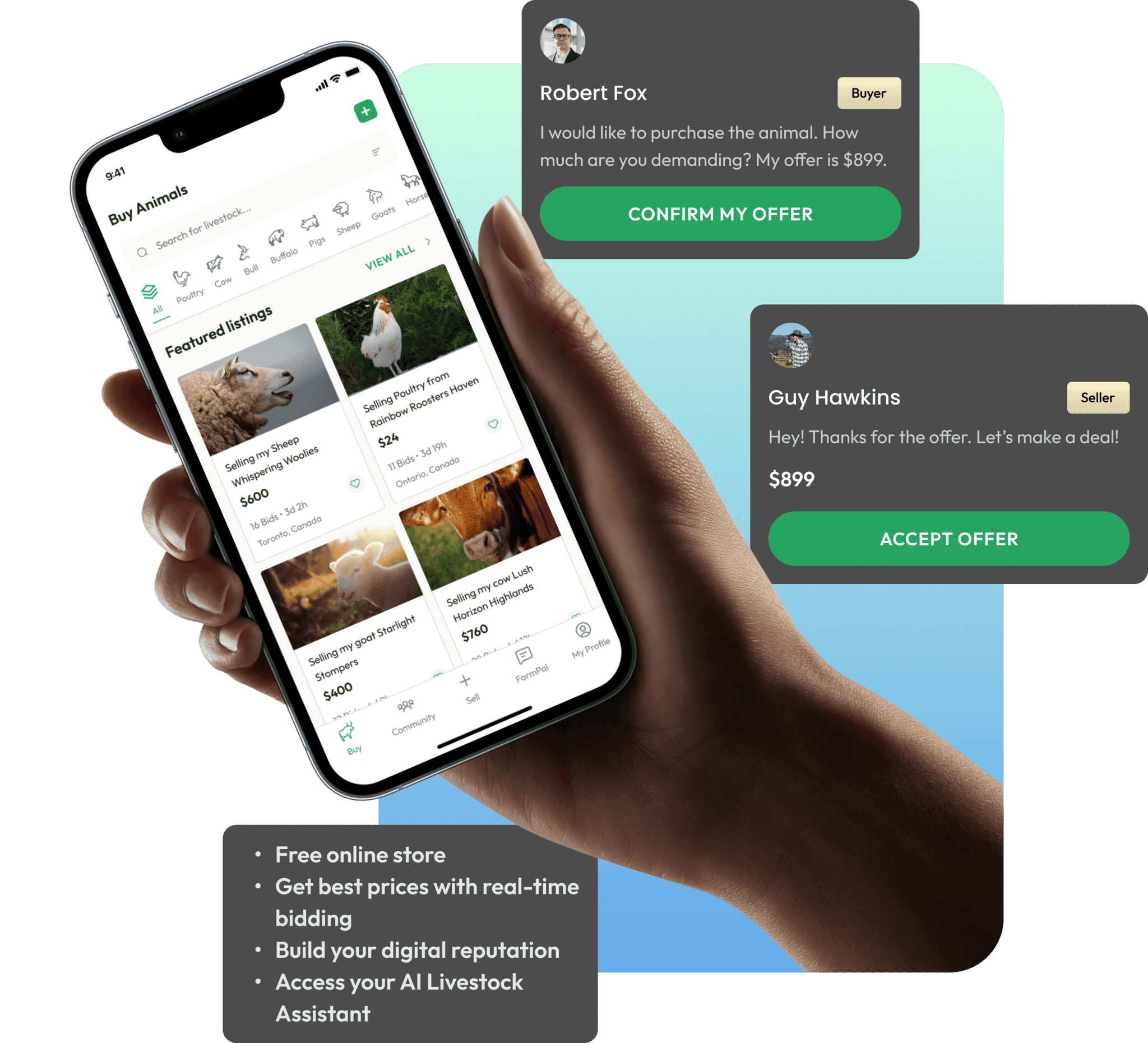 Buy & Sell Livestock Securely Online - Farmers Hub
